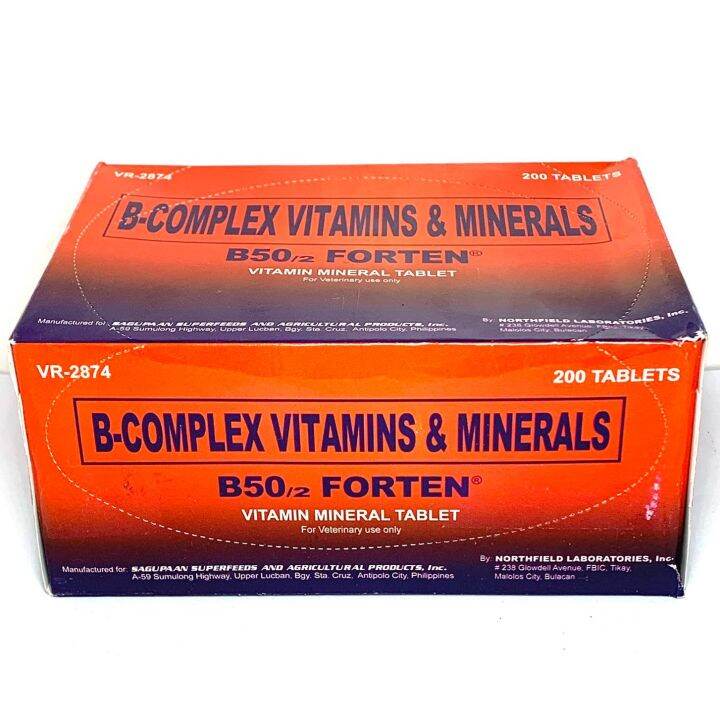 [FCR AGRIVET] B50 Forten B-Complex Vitamins & Mineral / Gamefowl ...