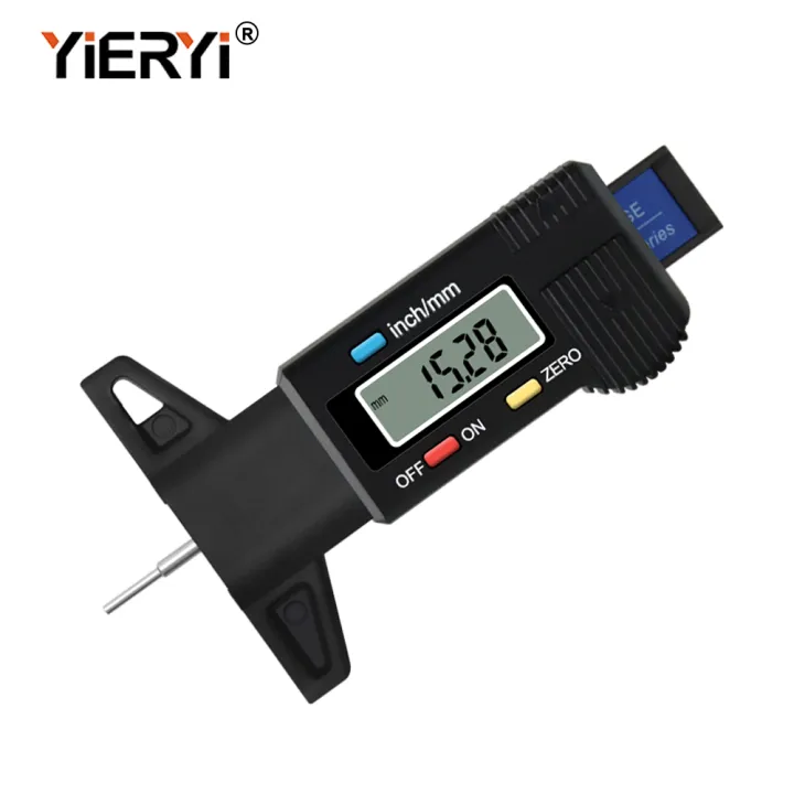 Digital Car Tyre Tire Tread Depth Gauge Meter Auto Tire Wear Detection Measuring Tool Caliper ...