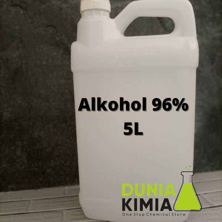 Alkohol 96% 5L / Ethanol 96 Persen /Alkohol Pembersih / Sterilisasi ...