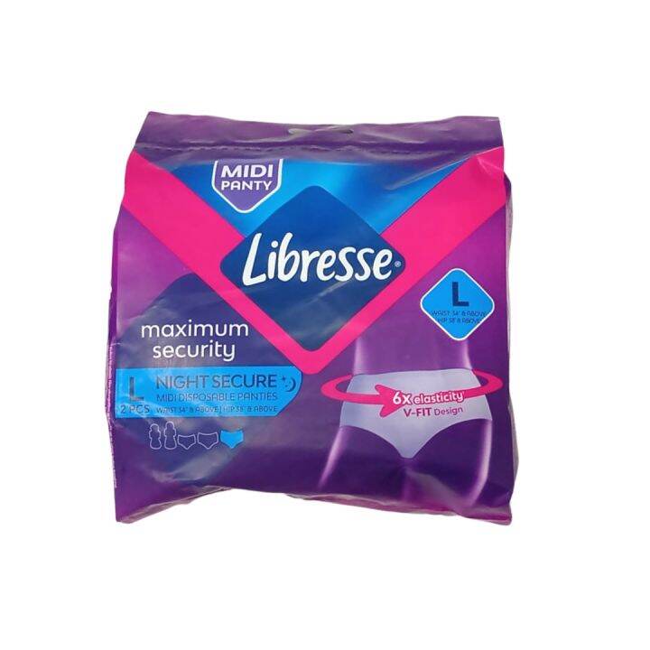 LIBRESSE MIDI PANTIES SIZE L 2'S | Lazada