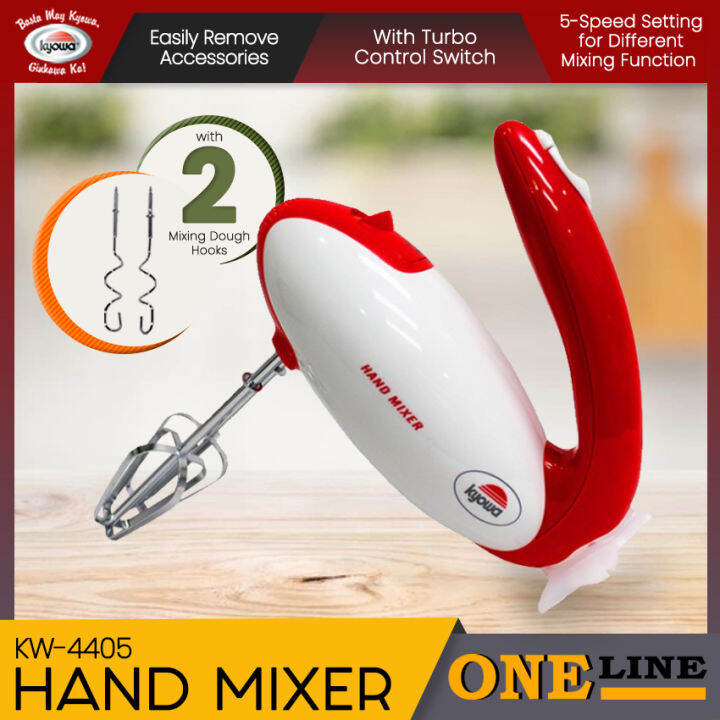 ONELINE Kyowa (KW-4405) Hand Mixer 5 Adjustable Speed Settings with ...