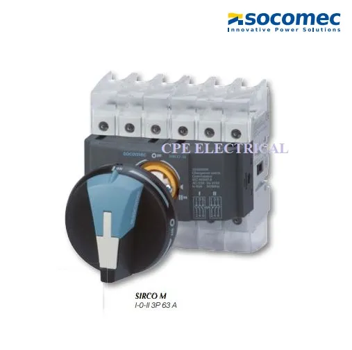 Socomec SIRCO M DIN Rail Changeover Switch - 63 A 3 & 4 Pole | Lazada