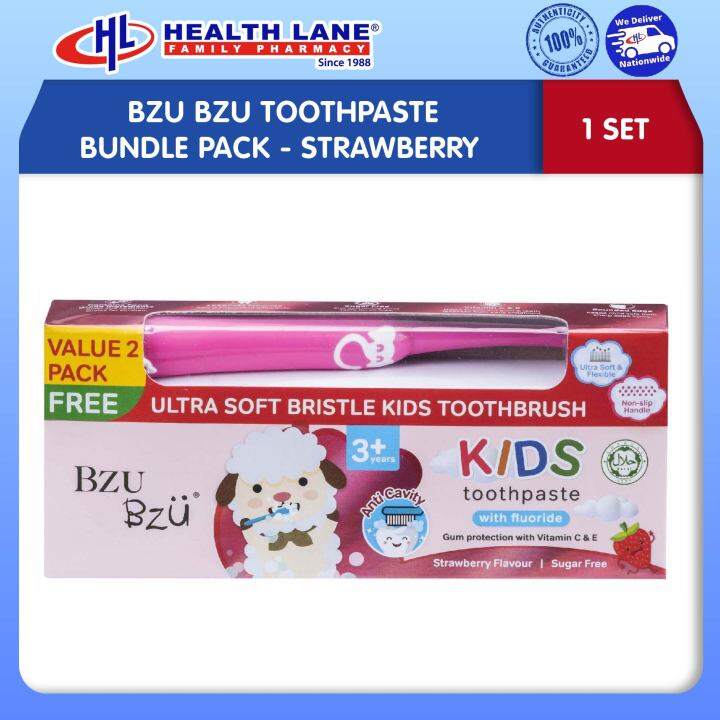 BZU BZU TOOTHPASTE BUNDLE PACK - STRAWBERRY | Lazada