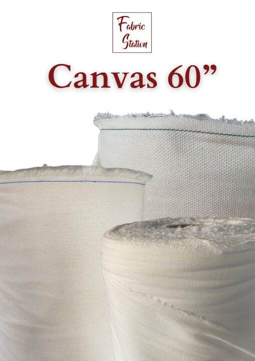 Regular Canvas Cloth Fabric 60" Width for Tote Bag, Painting and ...