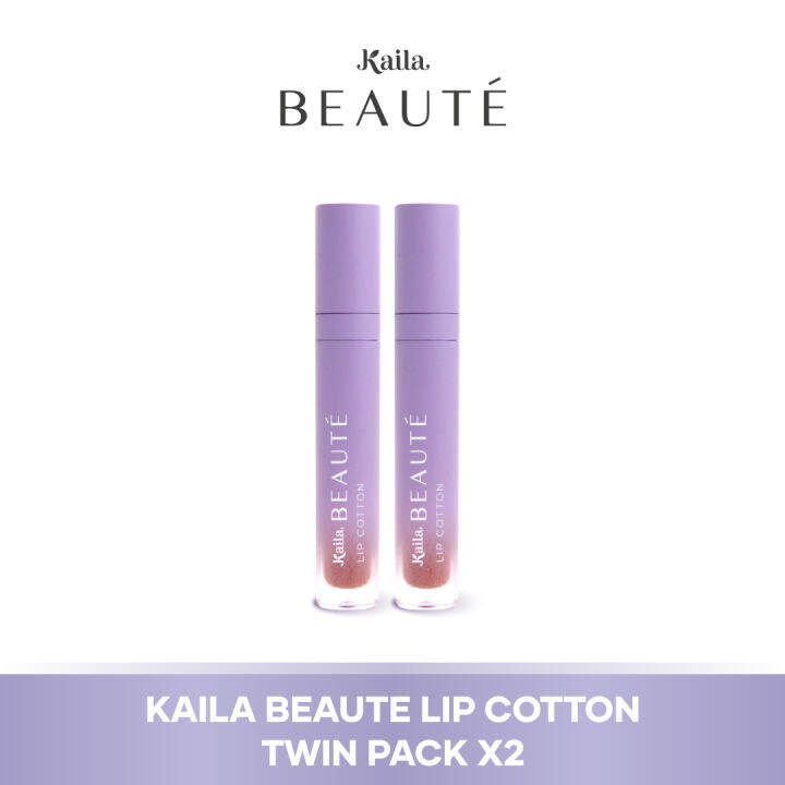 KAILA BEAUTE Lip Cotton Twin Pack (x2) FREE GIFT | Lazada Indonesia
