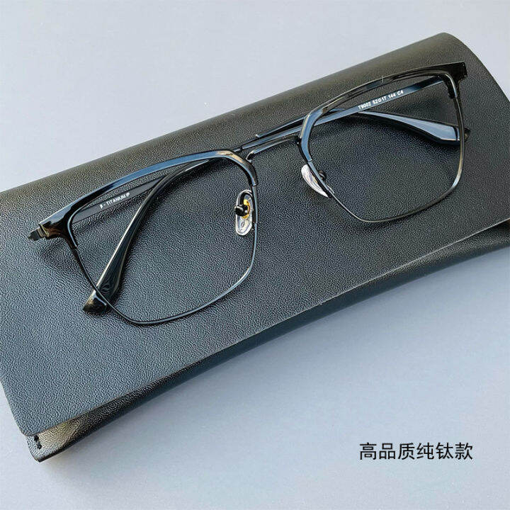 Ultra-light pure titanium business glasses frame fashion myopia glasses ...