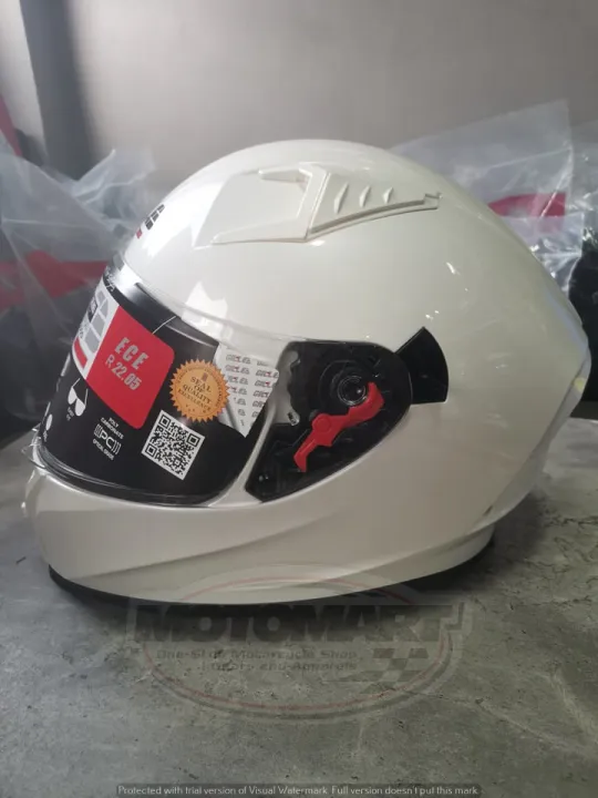 GILLE HELMET GTS-V1 135 PLAIN (WHITE) | Lazada PH