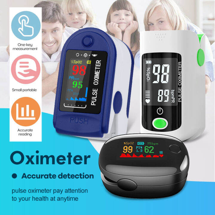 Portable Fingertip Blood Oxygen Monitor Fast Rapid Reading Finger Pulse ...