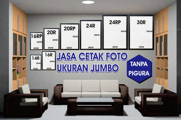 CETAK FOTO UKURAN BESAR [TANPA PIGURA] BAHAN ALBATROS | Lazada Indonesia