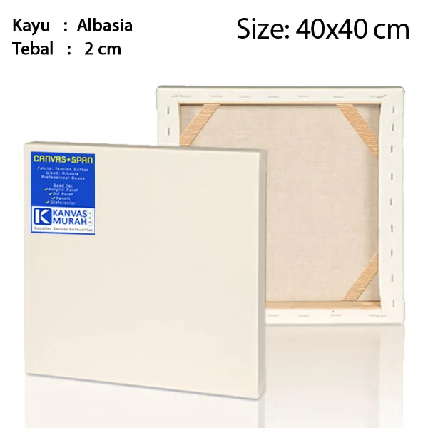 Kanvas Spanram Untuk Melukis Ukuran 40x40 cm | Lazada Indonesia