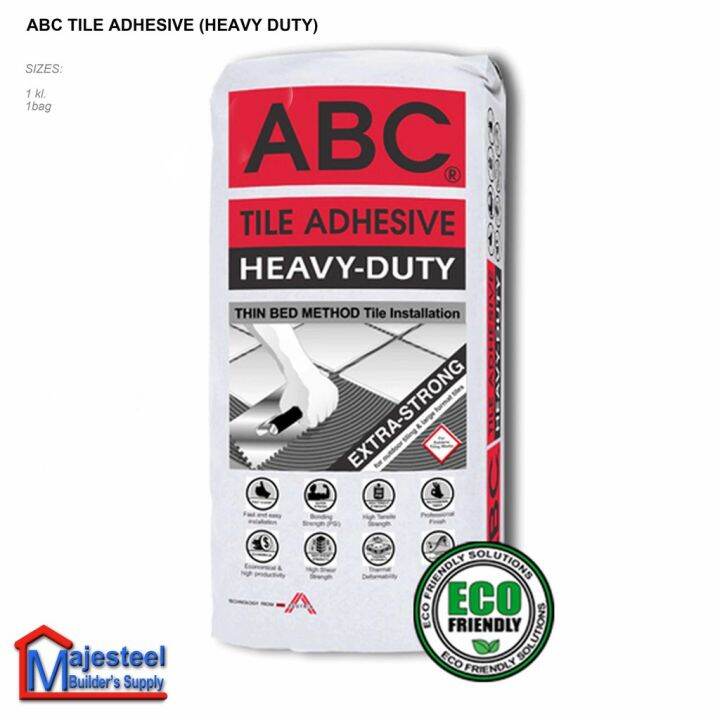 ♥25KG ABC HEAVY-DUTY Tile Adhesive Ceramic Thin Bed Method Tile ...