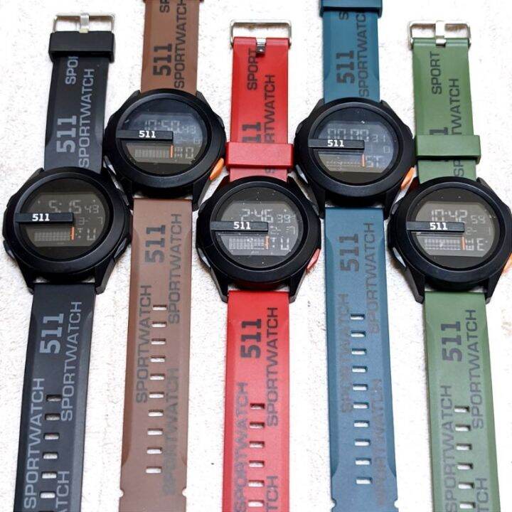 [Jake wu] 511 sport watch waterproof digital colors | Lazada PH
