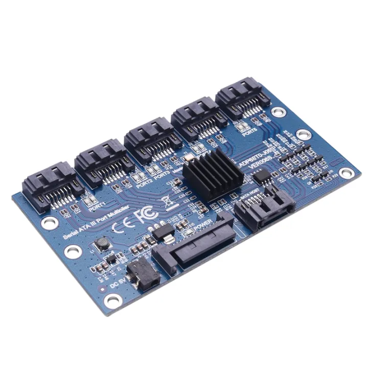 Controller Card Motherboard Sata Expansion Card 1 To 5 Port Sata3.0 ...