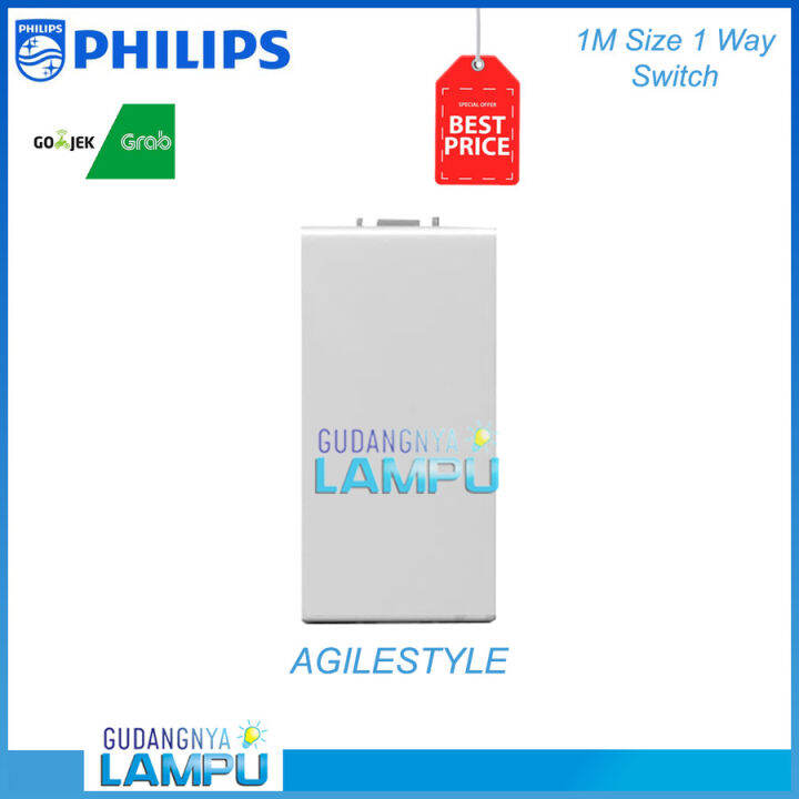 PHILIPS AgileStyle 1 Modular Size 1 Way Switch - Saklar | Lazada Indonesia