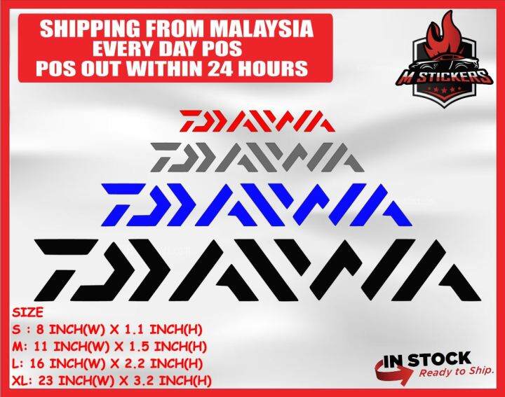 DAIWA DESIGN CAR STICKER AKSESORI KERETA STICKERS | Lazada