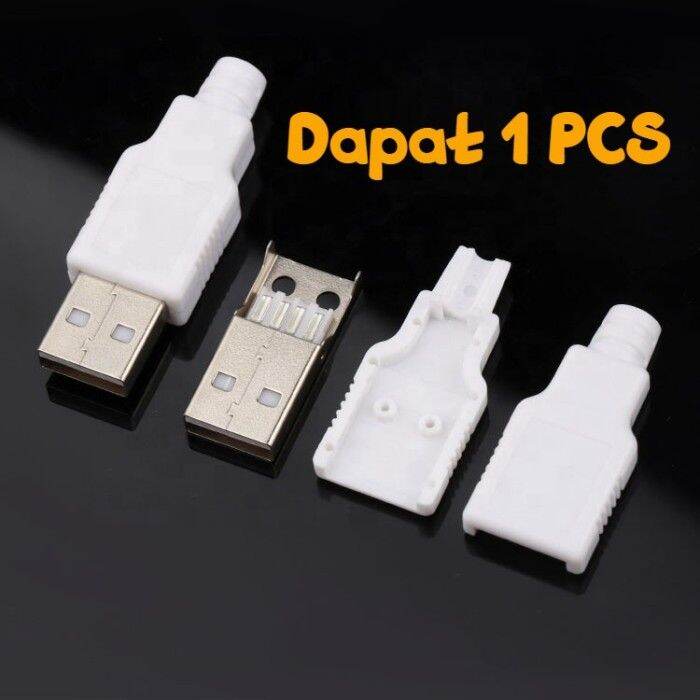 Tipe A Kasing Casing Socket Connector Usb male Type A - 90 4 pin ...