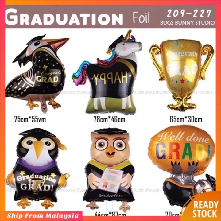 LARGE GRADUATION foil helium balloons Graduation Balloon Ceremony ...