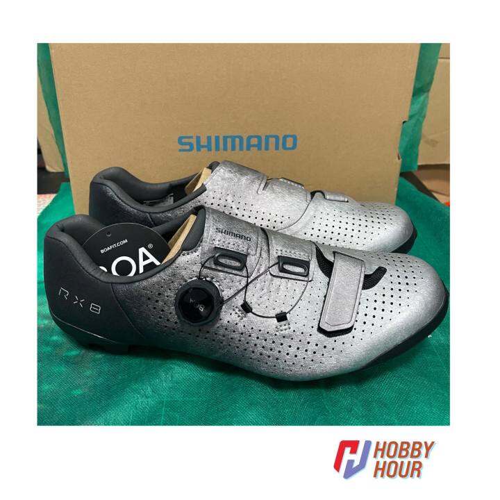 Shimano Shoes RX8 SH-RX801 Gravel Road BOA Silver Limited Color Wide ...