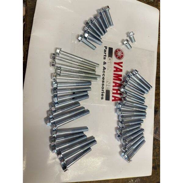 Yamaha lc 135 lc135 Engine Screw Cover Enjin Skru Full Set screw casing ...