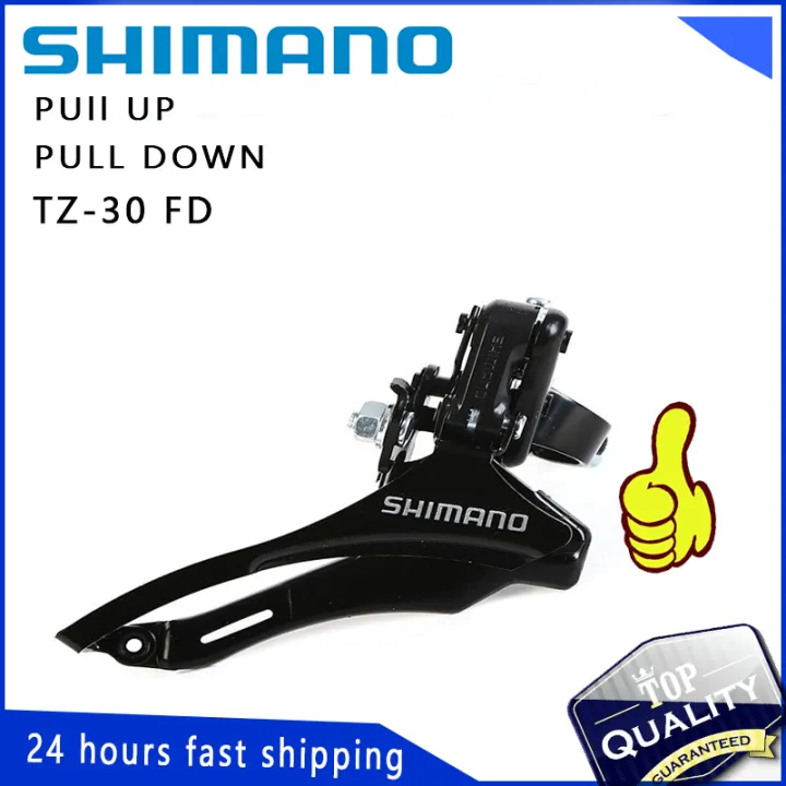 Shimano Tourney FD-TZ30 shimano 7 speed Front Derailleur down pull top ...