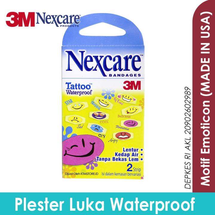 3M Nexcare Bandages - Plester Luka Waterproof Tattoo W-20 | Lazada ...