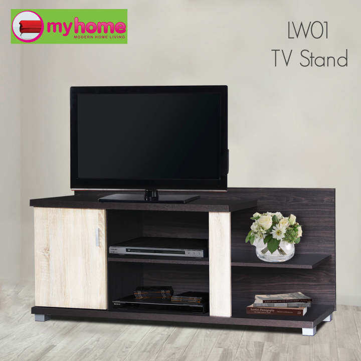 MyHome Iris Tv Stand Cabinet (Wenge) 140(L)x40(W)x64(H)cm | Lazada PH