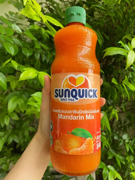 "น้ำส้ม (แมนดาริน) เข้มข้นซันควิก SUNQUICK 840ml วัตถุดิบเบเกอรี่ ...