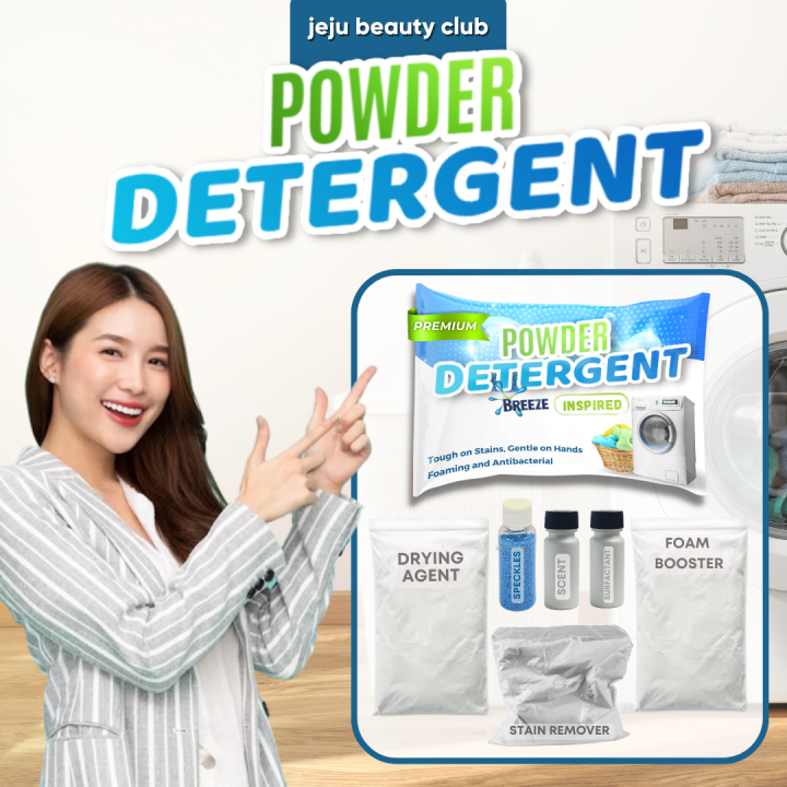 Jeju Beauty Premium Powder Detergent Kit 5 Kilo DIY Laundry Care Powder ...
