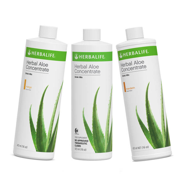 Herbalife Aloe Concentrate 473ml (Original, Mango & Mandarin Flavor ...