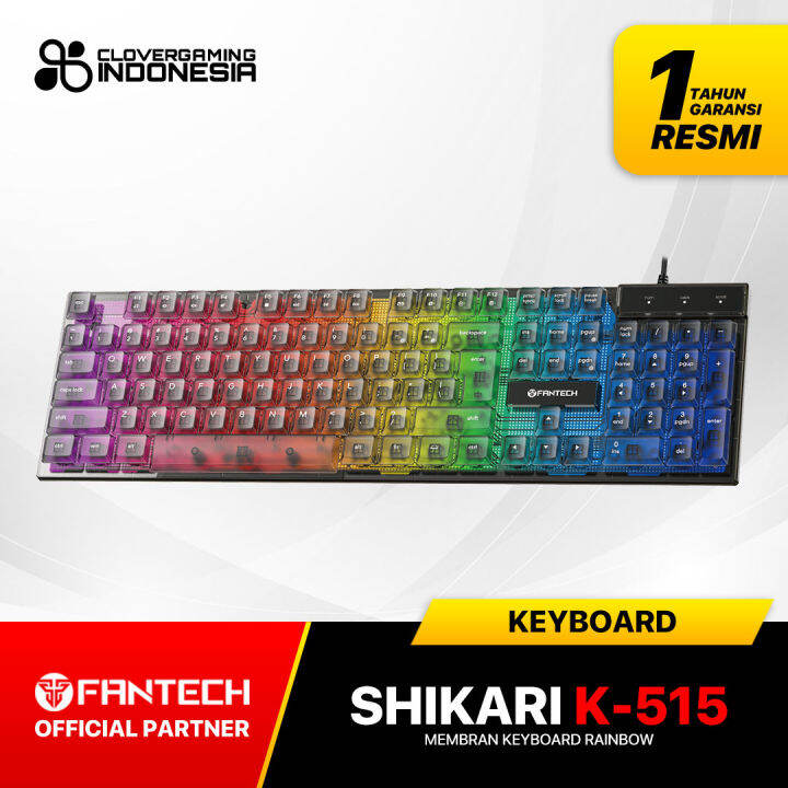Fantech Shikari K515 K-515 Transparent Keycaps Membran Gaming Keyboard | Lazada Indonesia