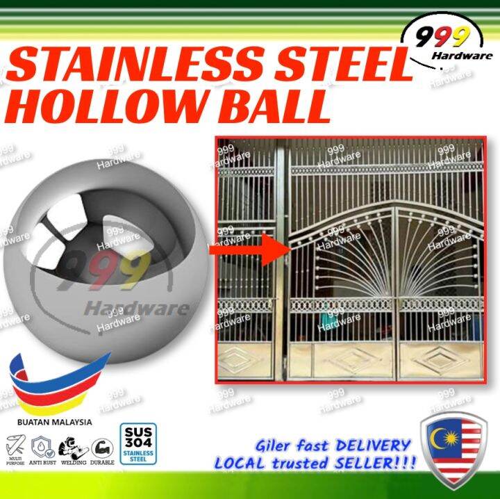 999 [SUS304] STAINLESS STEEL HOLLOW BALL 空心白鋼球 / AUTO STAINLESS STEEL ...