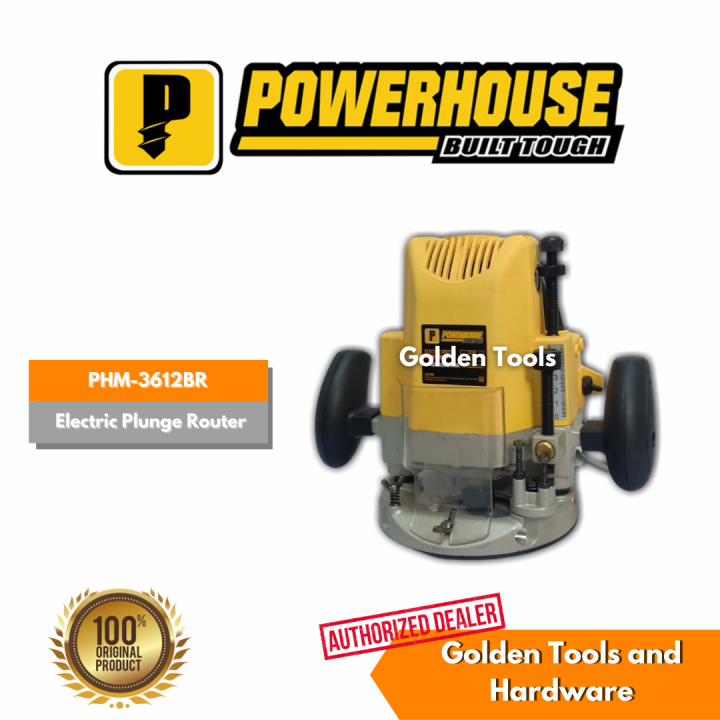 POWERHOUSE PHM-3612BR Electric Plunge Router [GOLDEN | PPT] | Lazada PH