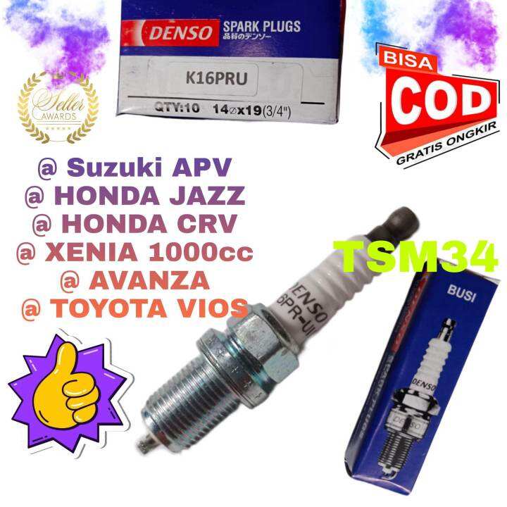 Busi Denso K16-PRU busi AVANZA / XENIA 1000 / TOYOTA VIOS / APV / Honda ...