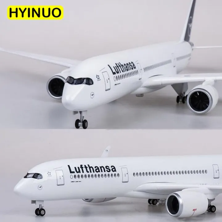 1/142 Scale 47CM Airline Airbus A350 Lufthansa Airplane Model W LED ...