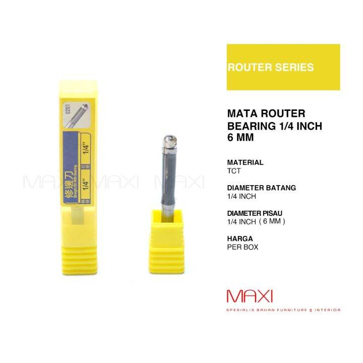 Chuan Mu Premium Mata Router Bearing - Profil 6 MM Roda 151-006 1/4 ...