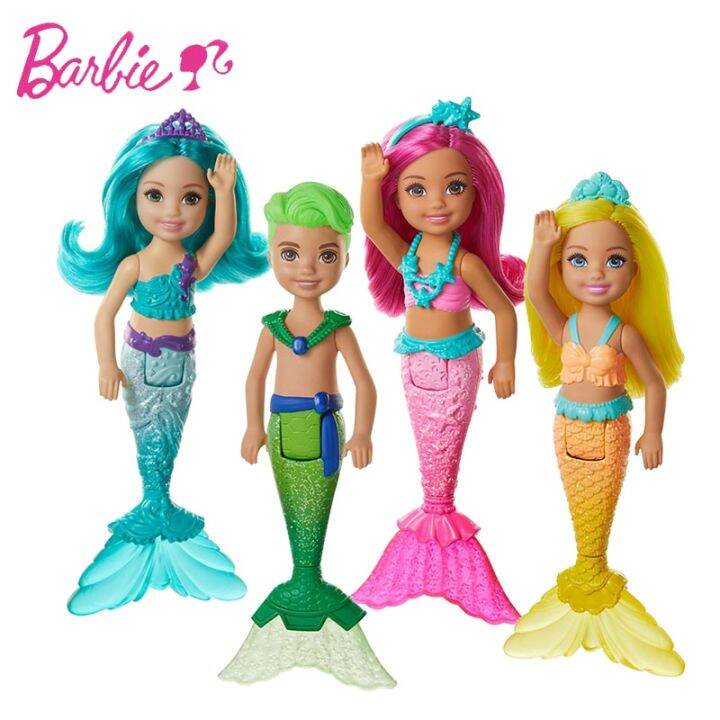 Original Barbie Dolls 4 Styles Chelsea Mermaids Series Rainbow ...
