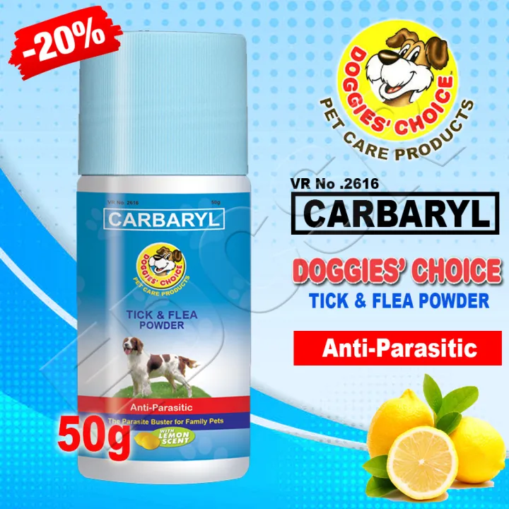 (MP) Doggies Choice Carbaryl Tick and Flea Powder - 50g | Lazada PH