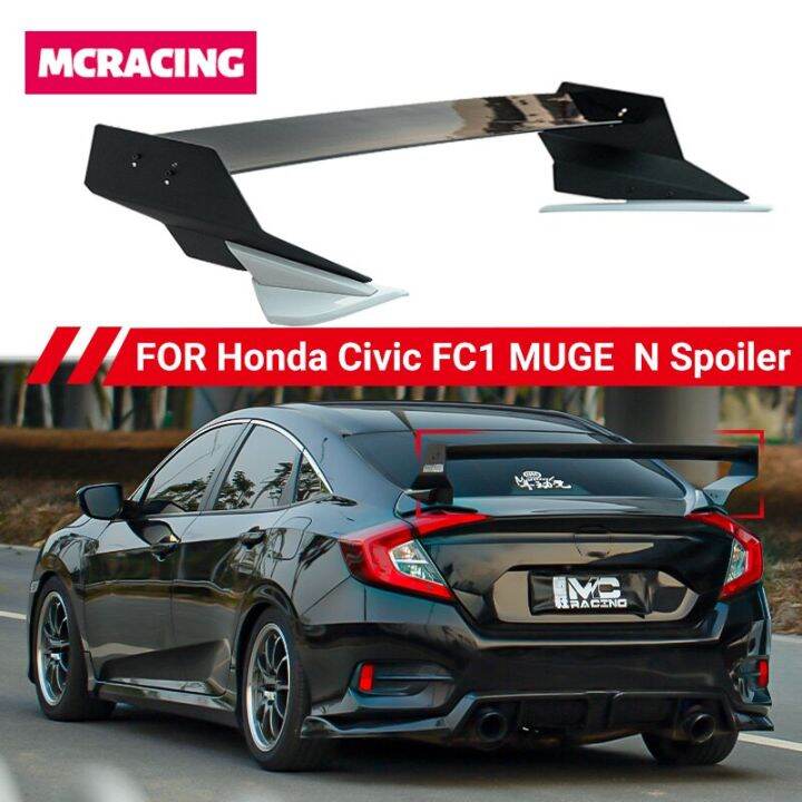 New Adjustable Spoiler For Honda Civic 10Th Gen Sedan FC1 FC2 2016 - 2019 Racing Style Spoiler ...