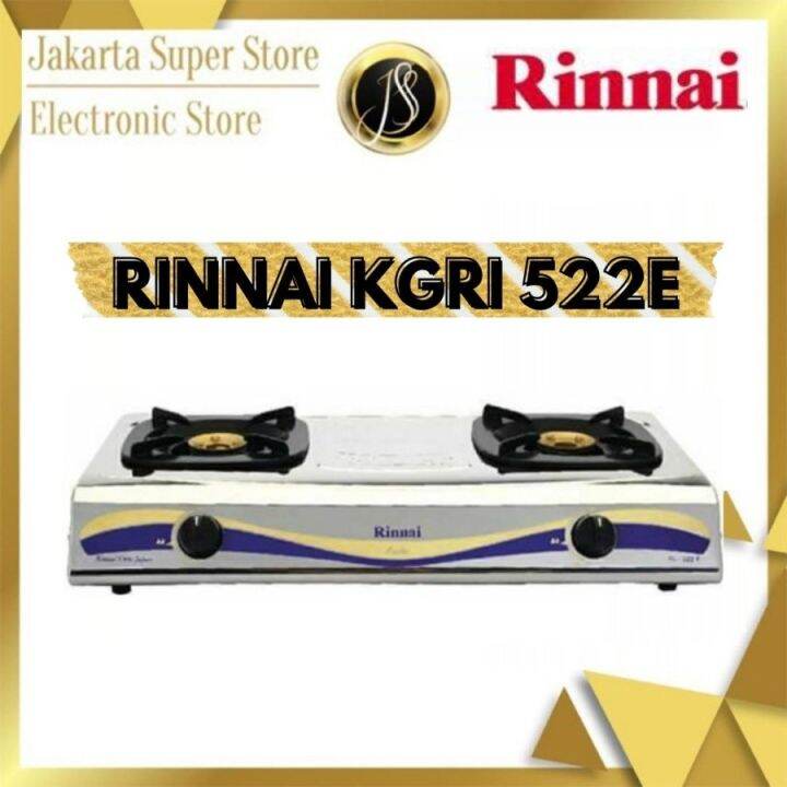 KOMPOR RINNAI RI 522 E / KOMPOR GAS 2 TUNGKU RINNAI RI-522 E | Lazada ...