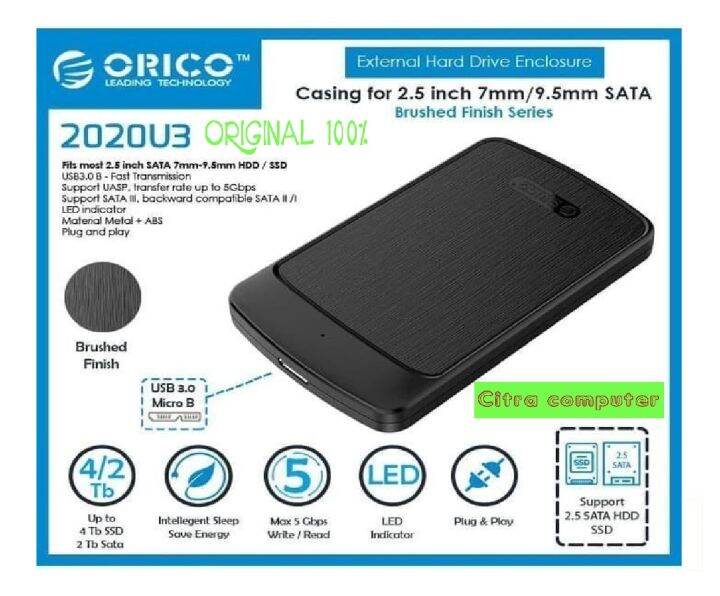 ORICO 2020U3 CASE HDD SSD Enclosure 2.5 Inch USB 3.0 | Lazada Indonesia