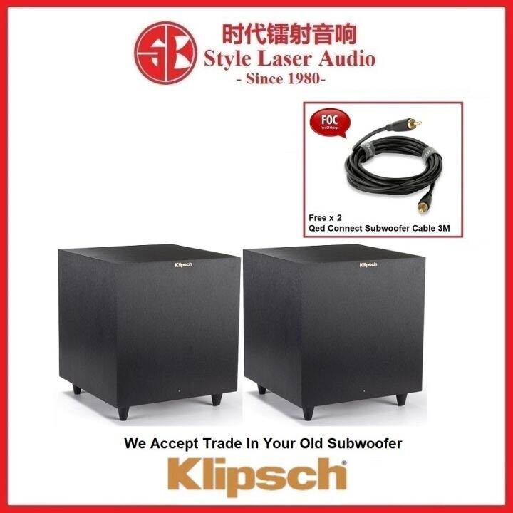 Klipsch R-8SW 8" Dual Subwoofer Combo | Lazada