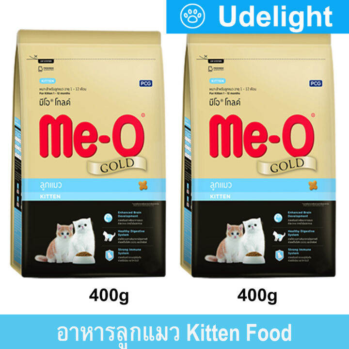 Me-O Meo Gold Kitten Food 400g (2 Bags) มีโอ โกลด์ อาหารลูกแมว สำหรับลูกแมวทุกสายพันธุ์ 400ก. (2 ...