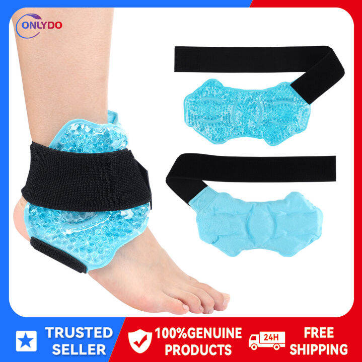 ONLYDO Ankle Ice Pack Sports Hot Cold Compress Gel Wrap Therapy Elbow ...