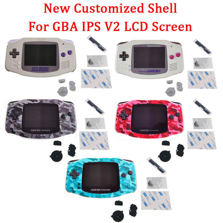 New SNES Shell for GBA IPS V2 LCD Screen Pre cut Original Shell for ...