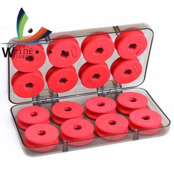 กล่องใส่อุปกรณ์ตกปลา16ชิ้น Foam Spools Line Box Winding Board Fishing ...
