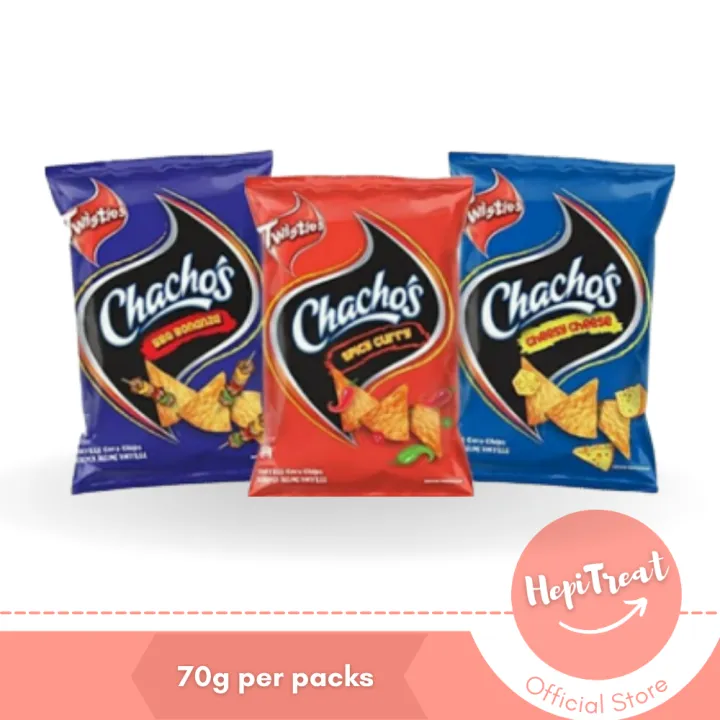 Twisties Chacho's Tortilla Corn Chips Snack BBQ / Cheese / Kari - 70g ...