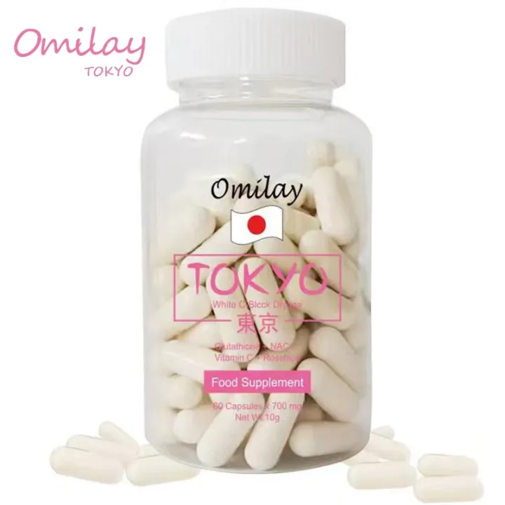 Omilay Tokyo Vitamin C Glutathione Capsules Skin Whitening Sleep Aid ...