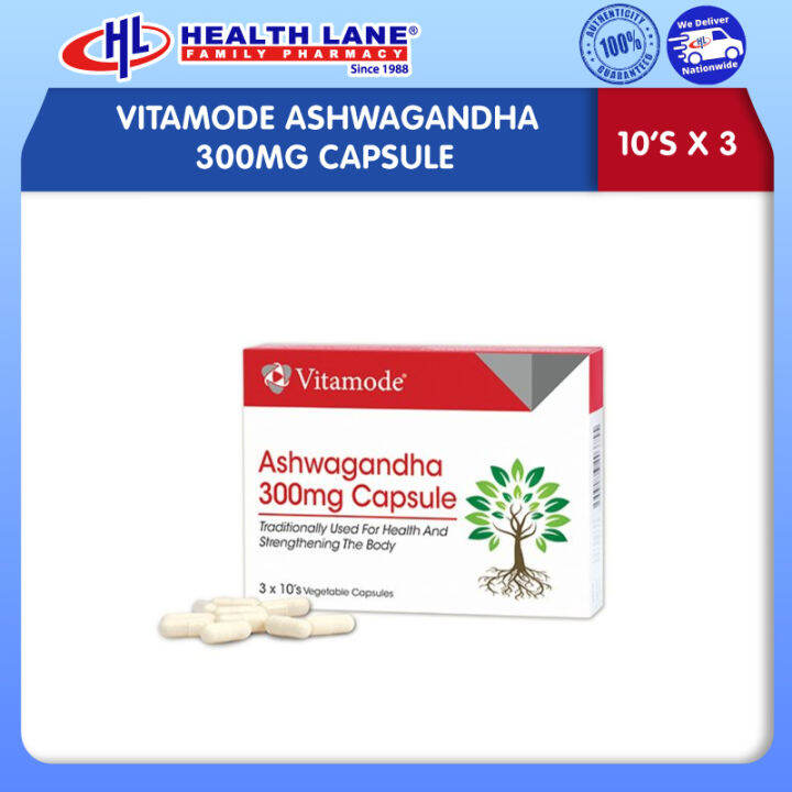 VITAMODE ASHWAGANDHA 300MG CAPSULE 3 X 10'S | Lazada