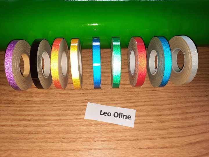 Stiker list roll reflektive lebar 0,6 cm panjang 5 meter stiker motor ...