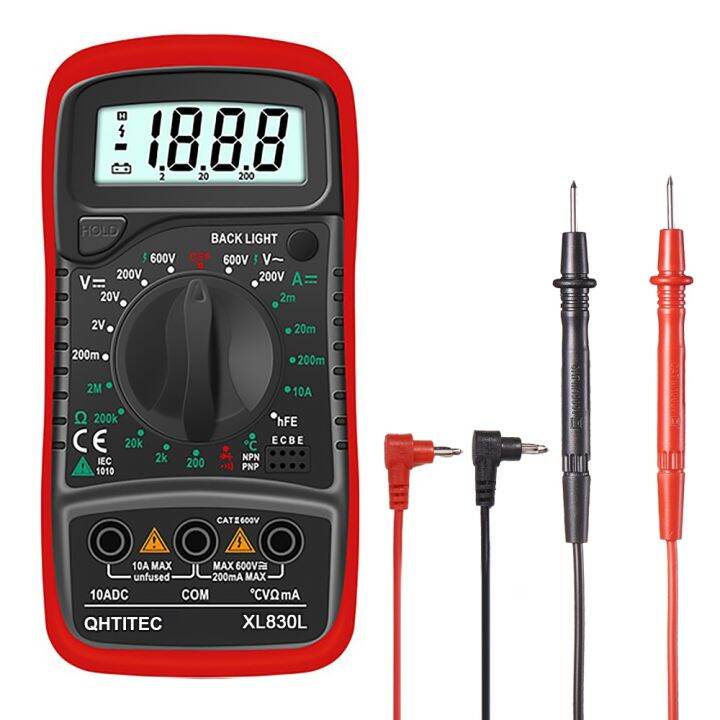 Digital Multimeter Measuring Instruments AC DC Voltage Meter Multi ...